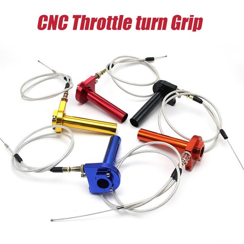 CNC Throttle turn Grip Quick Twister + cable fit 22mm handbar ...