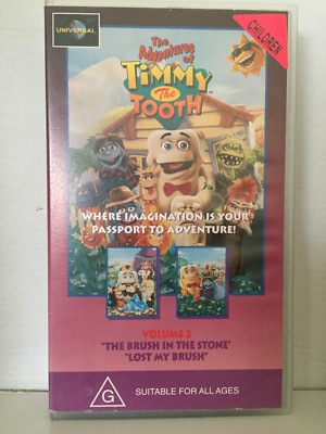 TIMMY THE TOOTH ~ VOLUME 2 THE BRUSH IN THE STONE & LOST MY BRUSH ~ VHS ...