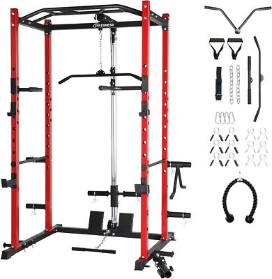 Multiple Functional Power Cage,Home Gym Equipment Rack for Garage,360 ...