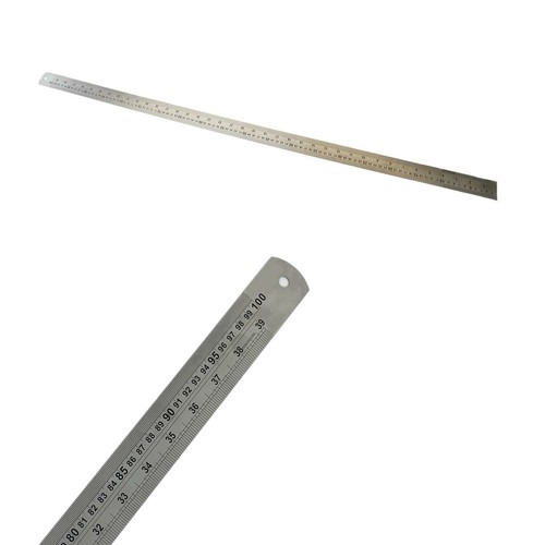 1 Metre 40" Professional Grade Ruler CM Stainless Metal Steel Heavy ...