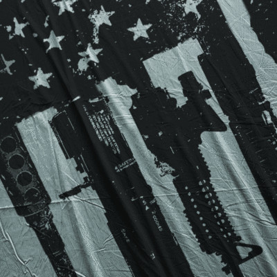 U.S. Combat Flag T-Shirt 50 Cal Machine Gun, Shotgun, Sniper Rifle ...