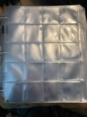 Clear Plastic Sheet Page Protectors Sleeves BCW brand ID photo size set ...