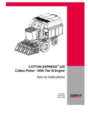 CASE IH COTTON EXPRESS 420 COTTON PICKER WITH TIER III ENGINE - SET UP ...