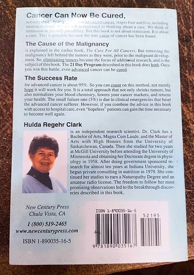 The Cure for All Advanced Cancers 9781890035167| eBay