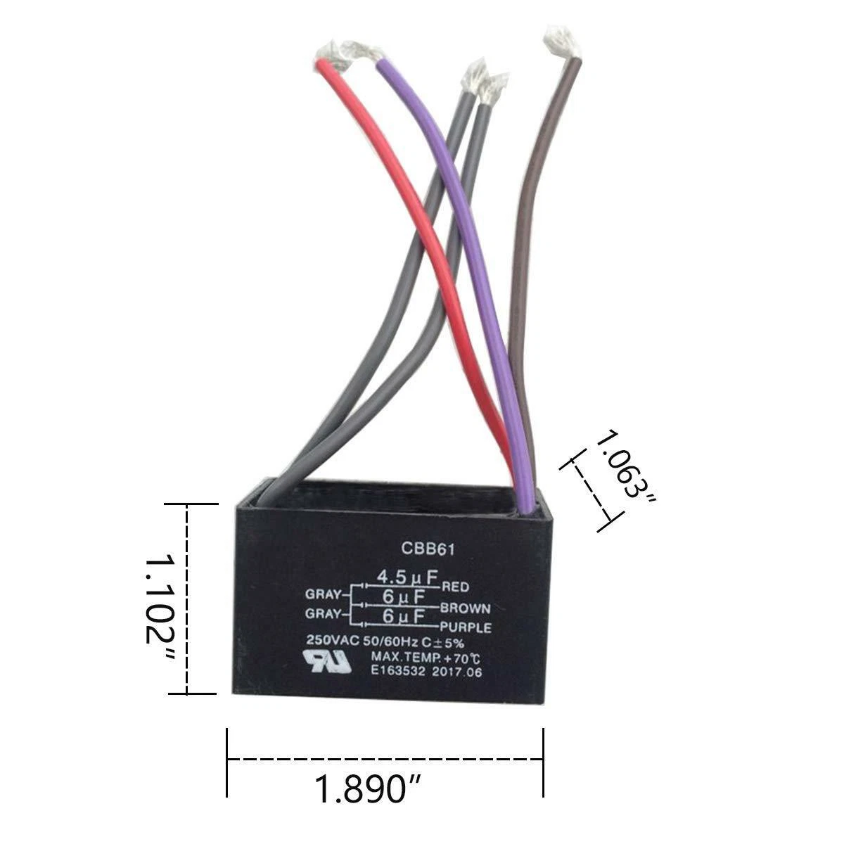 Ceiling Fan Capacitor 5 Wire 4 6 | Shelly Lighting