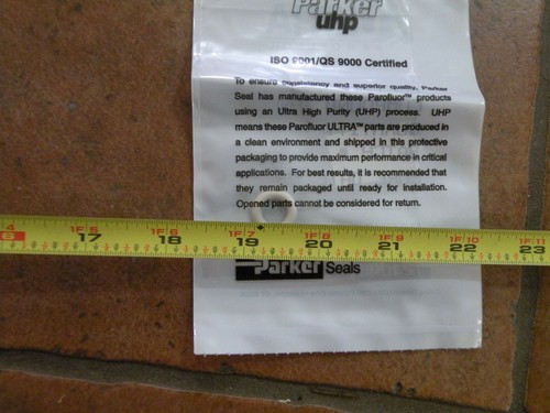 (1) Parker Parofluor Ultra O-Ring 2-204 / 75 9.12 x 3.53mm ASM # 60 ...