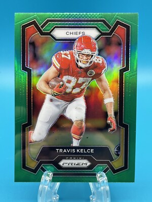 2023 Panini Prizm TRAVIS KELCE #151 Green Prizm Parallel Kansas City ...