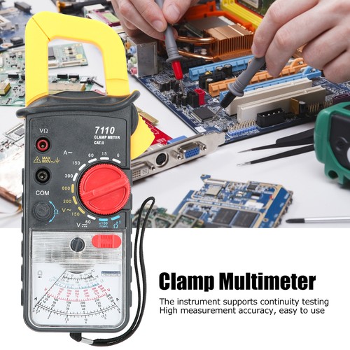 7110 Analog Voltage Current Tester Electrician Accurate Clamp Meter ...