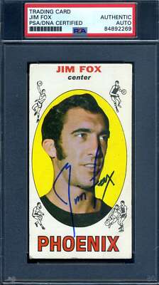Jim Fox PSA DNA Signed 1969 Topps Rookie Autograph | eBay