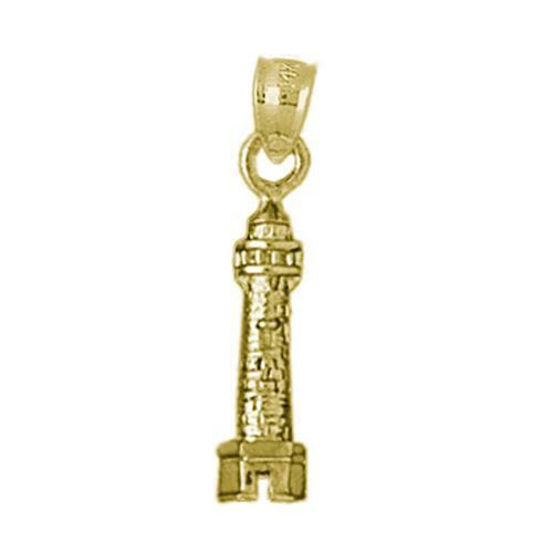 New 14k Gold 3-D Lighthouse Pendant | eBay