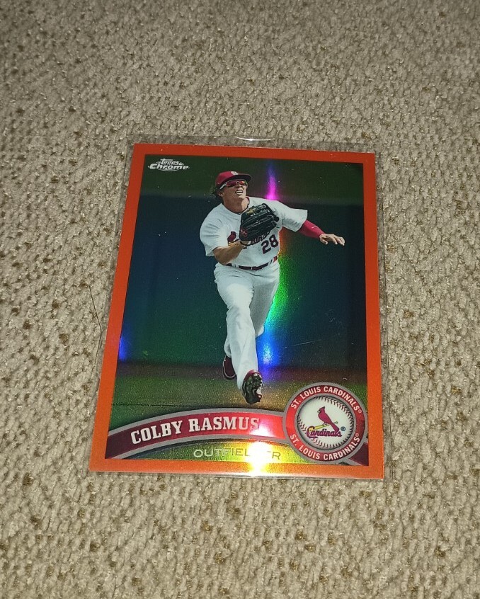 2011 COLBY RASMUS TOPPS CHROME ORANGE REFRACTOR (CARDINALS) | eBay