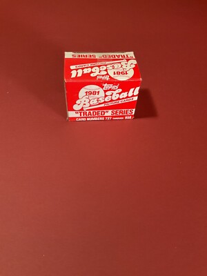 Topps 1981 Baseball "Traded" Series Complete Set | eBay