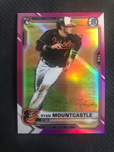 Ryan Mountcastle Rookie Card #/299 - 2021 Bowman Chrome Fuschia ...