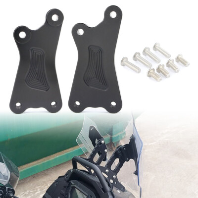 1 Set Windshield Windscreen Riser Black Fit For KAWASAKI KLR650 KLR650 ...