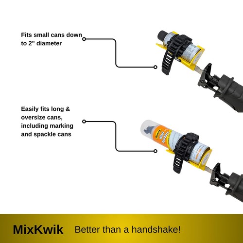 MixKwik Paint Shaker 2.0 - Universal Spray Can Paint Mixer for ...