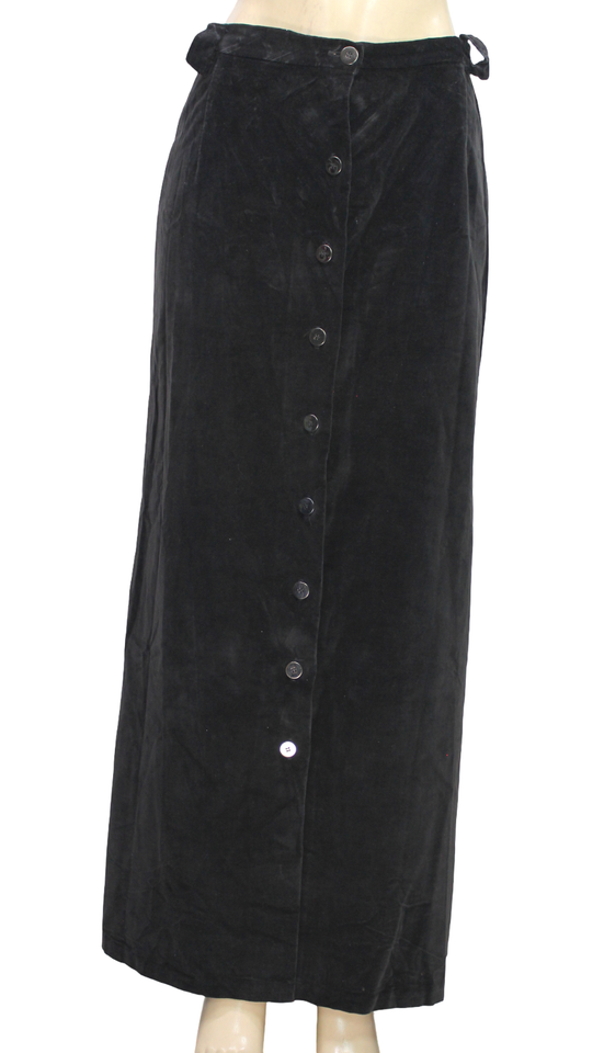 Vintage Prestige of Boston Women's Maxi Velvet Skirt Black Size M | eBay