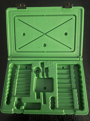 WOW! S-K SK TOOLS 91844 / 48 Molded Green Plastic Box Case 1/4” Set ...