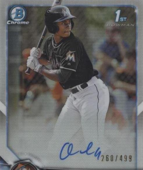 2018 Bowman Draft - Chrome Draft Pick Autographs Osiris Johnson #CDA-OJ ...