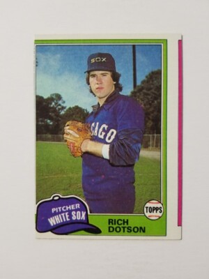 RICH DOTSON 1981 TOPPS BASEBALL CARD #138 CHICAGO WHITE SOX MISCUT | eBay