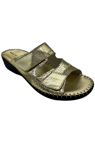 David Tate Casual Slide Sandals Flex Gold Multi | eBay