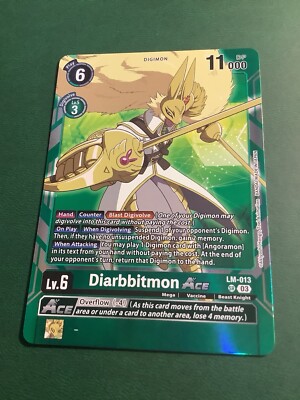 Diarbbitmon Ace - LM-013 - NM - Digimon TCG | eBay