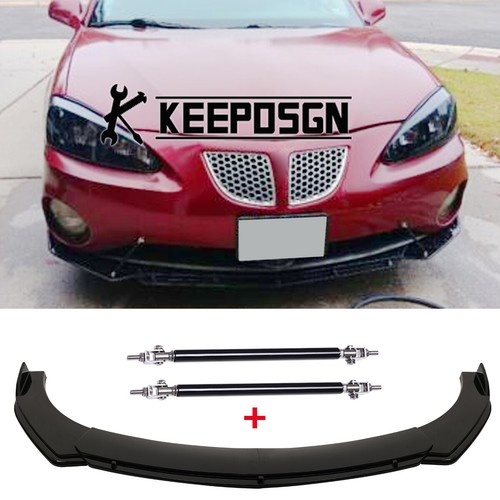 For Pontiac Grand Prix GTO Gloss Front Bumper Lip Splitter Spoiler ...