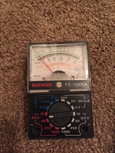 BLACK SUNMA YX-1000A ANALOG METER POCKET MULTIMETER | eBay