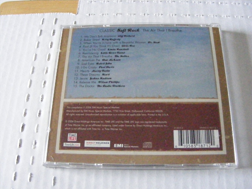 Various Classical "Soft Rock" 7 CD's From Time Life Music. In Ex To N/M ...
