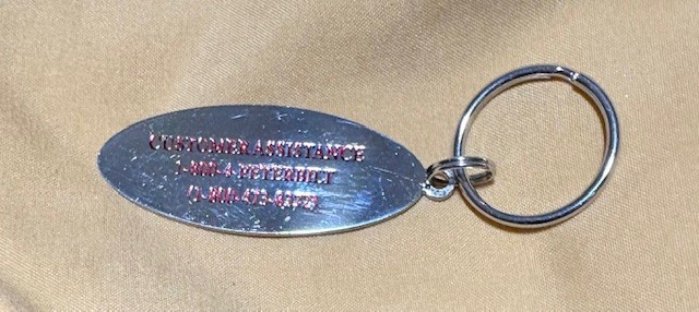 Peterbilt Logo Keychain. Authentic Red Epoxy Key Tag. Free shpg. New ...