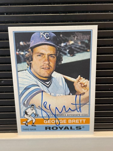 George Brett SP Auto! 2025 Heritage Real One Autograph Special Edition ...
