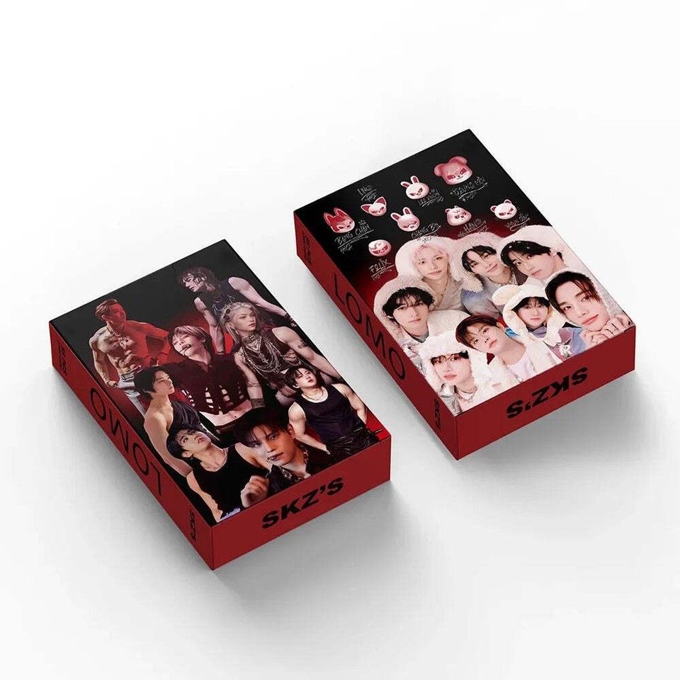 a New55PCS Kpop SKZ Boy Stickers Photocard HOLLOW New Album Korean Star ...