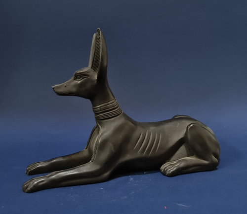 Ancient Egyptian Anubis Seated Statue Black God Figurine Antique ...