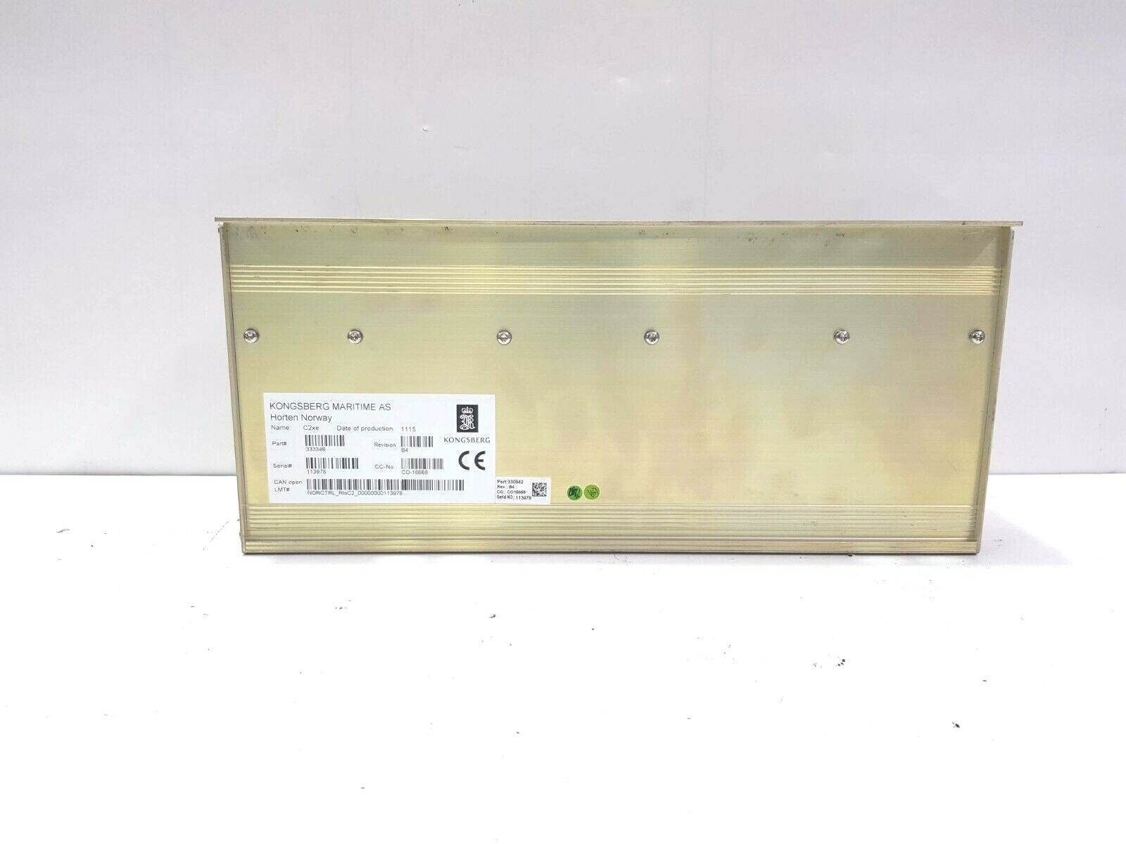 KONGSBERG C2XE PROCESSING UNIT REMOTE INPUT/OUTPUT 333346 | eBay