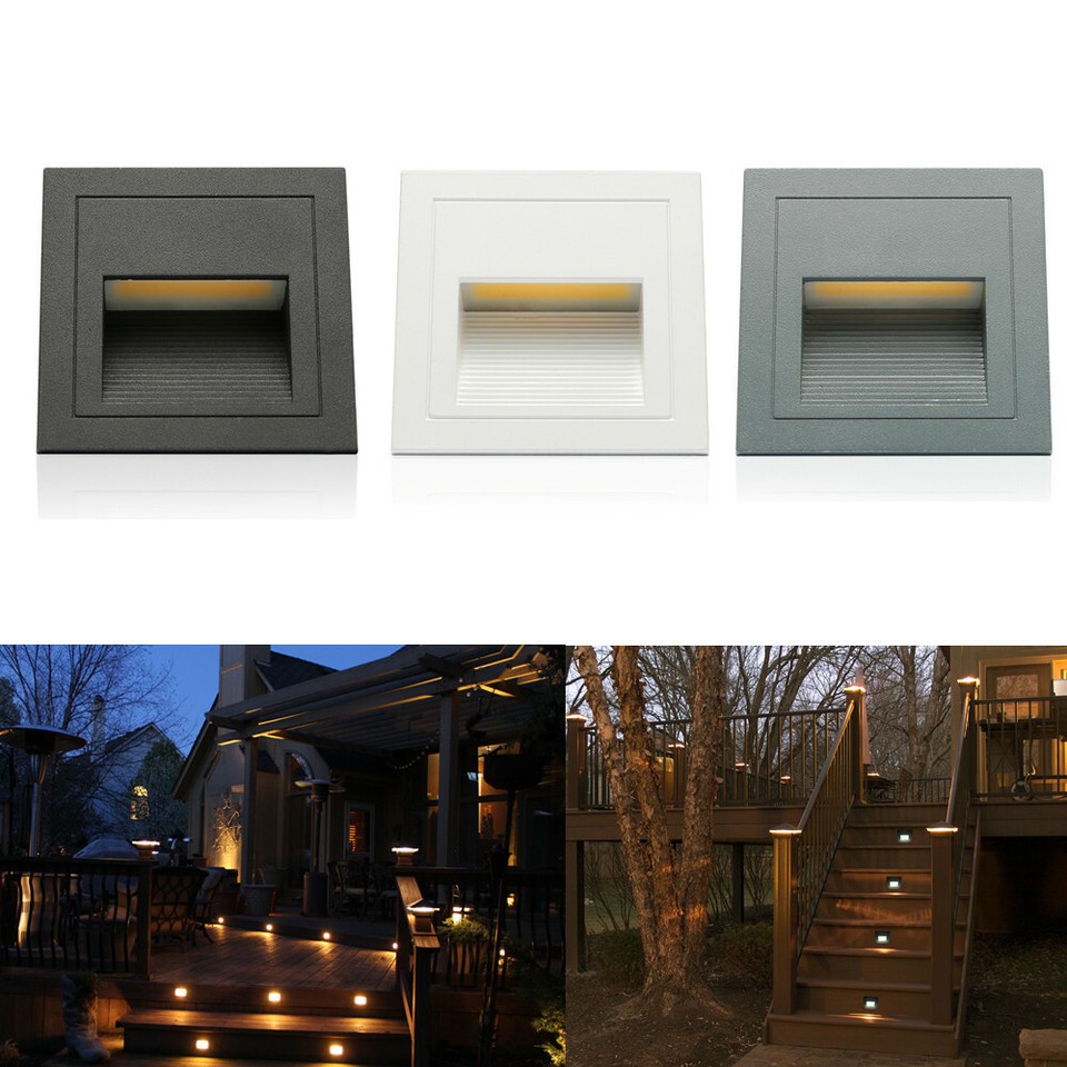3W 85-265V Outdoor Led Step Light Embedded Staircase Corner Wall Lamp ...