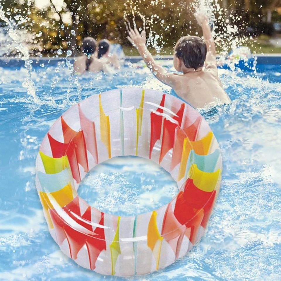 Inflatable Water Wheel Swimming Pool Floats for Backyard Indoor Outdoor ...
