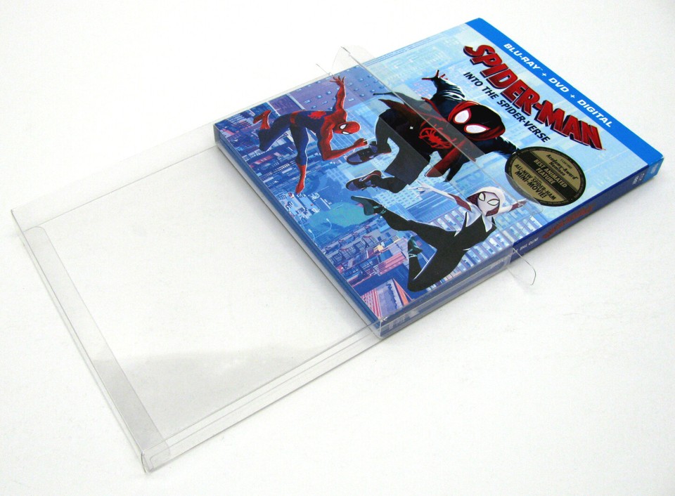 25x BLU-RAY WITH SLIPCOVER SMALL (SIZE BR2) - CLEAR PLASTIC BOX ...