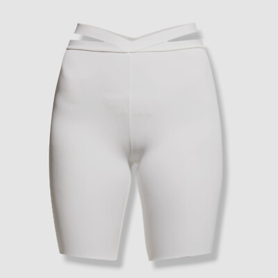 $88 Commando Womens White High Waist Cutout Bike Short Size X-Small | eBay