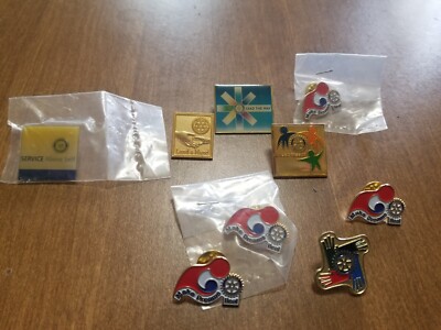 Mixed Lot 9 Rotary International Pins | eBay