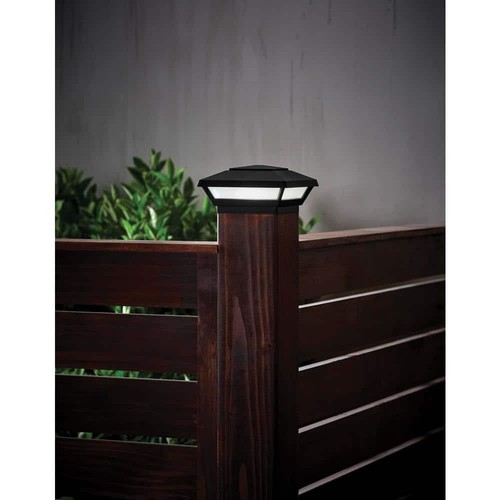 LED Deck Post Light 4x4 6x6 Black Low Voltage Outdoor Waterproof 50LM ...