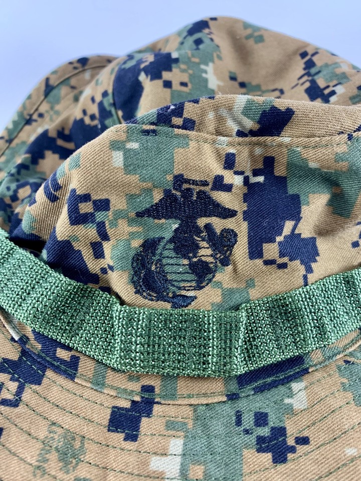 USMC Marine Corps Boonie Hat Woodland MARPAT Camo Field Cover Size ...
