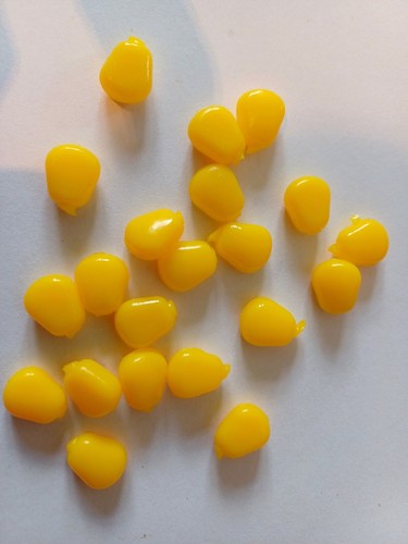 Fake flavoured sweetcorn immitation corn yellow x20 yellow carp fishing ...