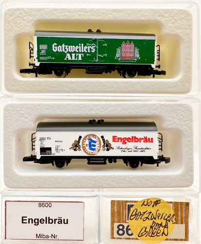 MARKLIN Z SCALE INDUSTRY PRINTED 2 COLLECTOR Refrigerator Cars Marklin ...