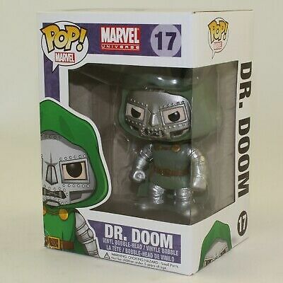Funko Pop Dr. Doom 17 Marvel Universe Vinyl Bobble Head Vaulted RARE ...