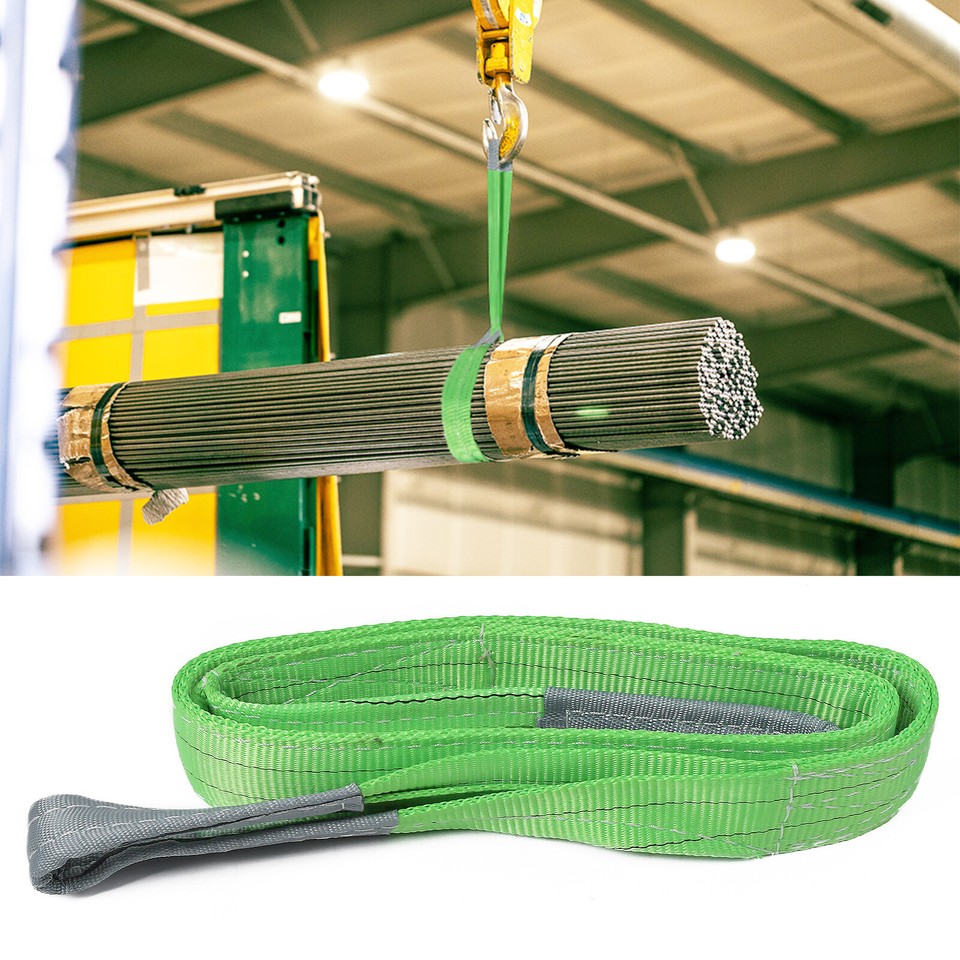 1T 2T Webbing Lifting Sling Belt (25mm) Heavy Duty 2m 1m Sturdy ...