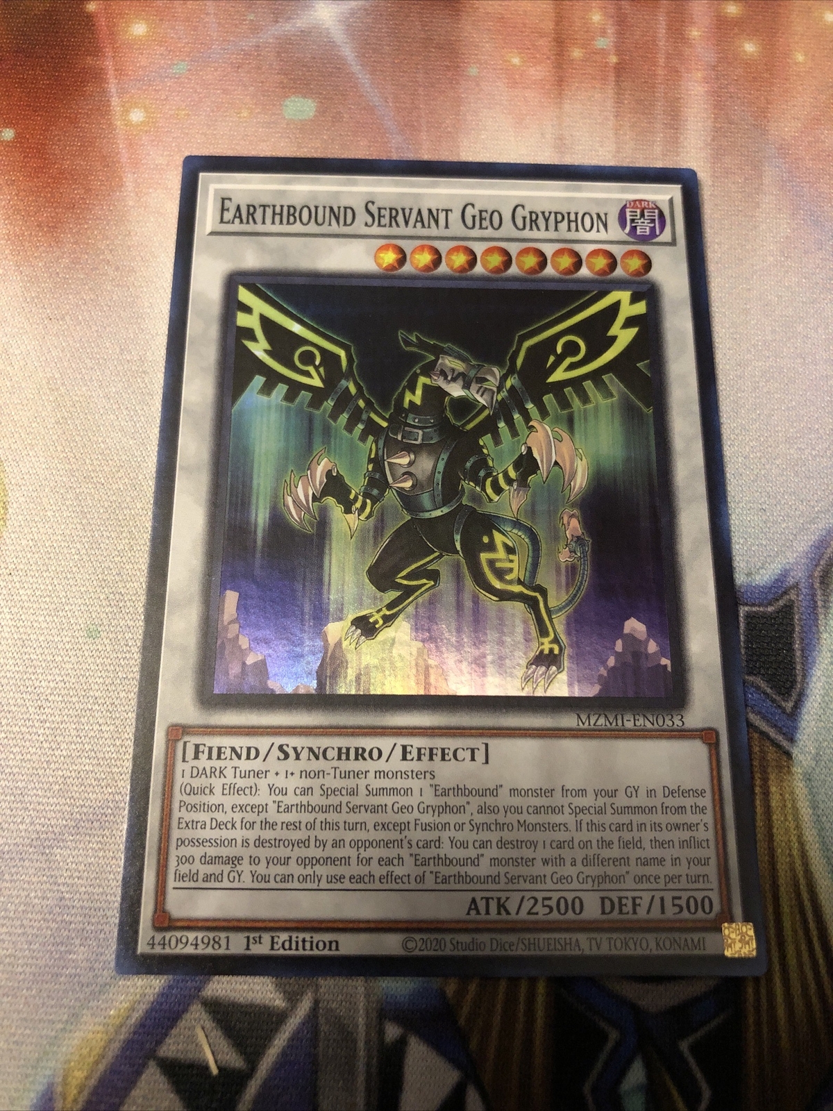 1x Earthbound Servant Geo Gryphon - MZMI-EN033 - Super Rare - 1st ...