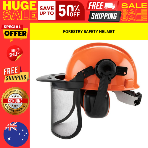 Forestry Safety Helmet Gardening Hard Hat Face Shield for Landscaping ...