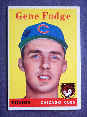Gene Fodge #449 Topps 1958 Baseball Card (Chicago Cubs)* | eBay