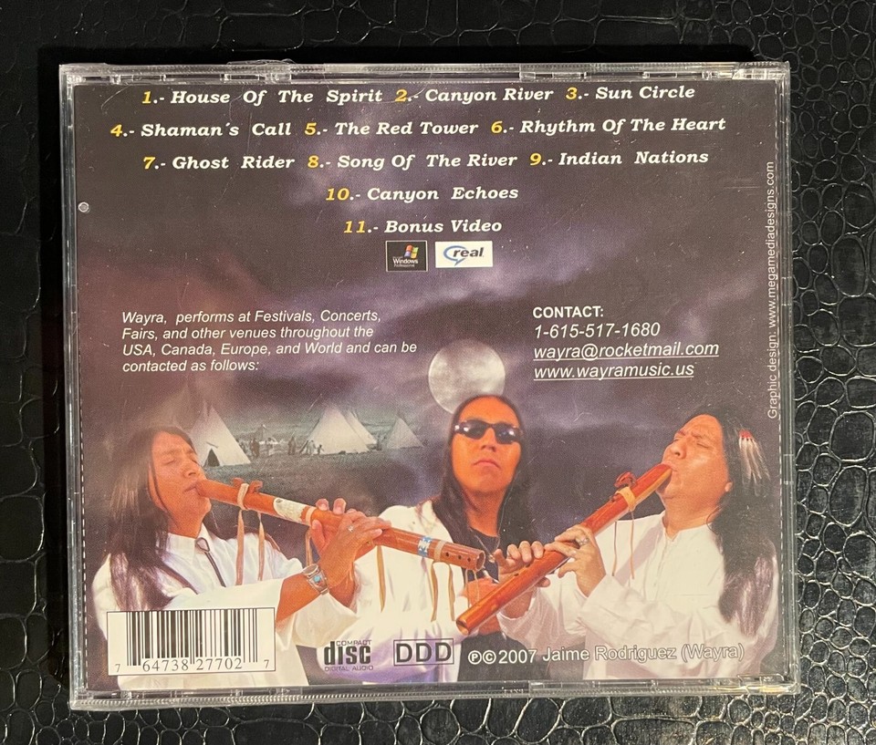 WAYRA Canyon River Native American w/Indian Nations Ghost Rider NEW CD ...