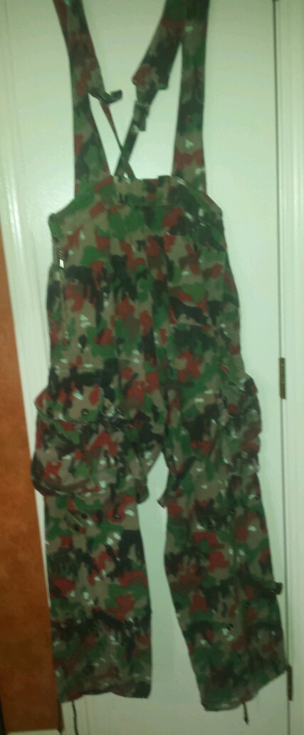 VINTAGE SWISS ALPENFLAGE CAMO COVERALLS MILITARY Hunt… - Gem