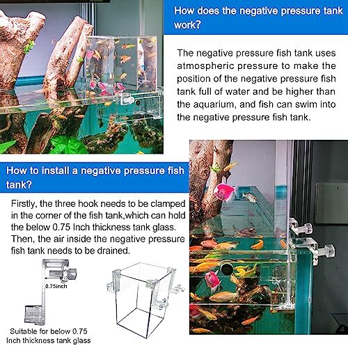 Negative Pressure Aquarium Fish Tank Water replenishers Refill ...